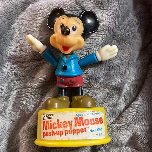 Vintage | Toys | Vintage 977 Mickey Mouse Push Up Puppet Walt Disney ...
